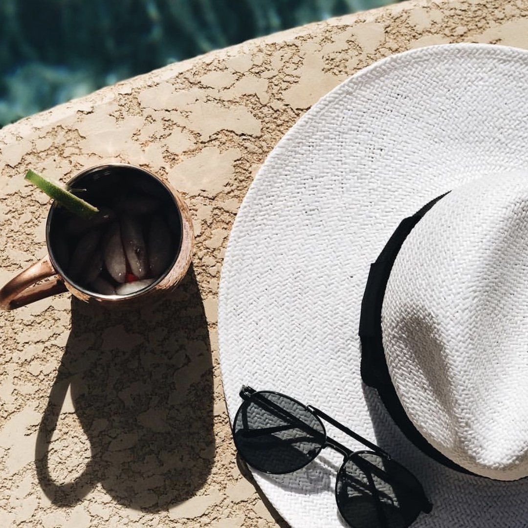 Fashion Look Featuring Melissa Odabash Hats and Forever 21 Sunglasses ...