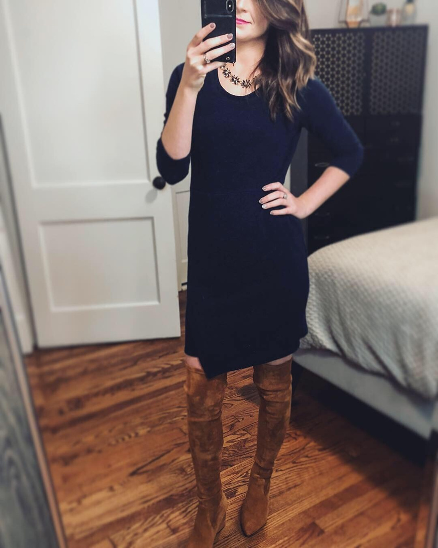 Fashion Look Featuring Goodnight Macaroon Boots and Leith Dresses by ...