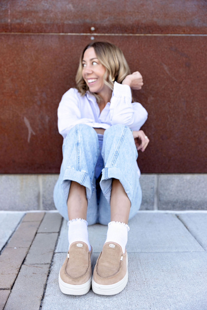 Fashion Look Featuring Hey Dude Shoes Platforms by themotherchic ...