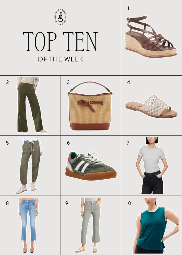 Fashion Look Featuring Paige Wedge Espadrilles and Athleta Casual Pants ...