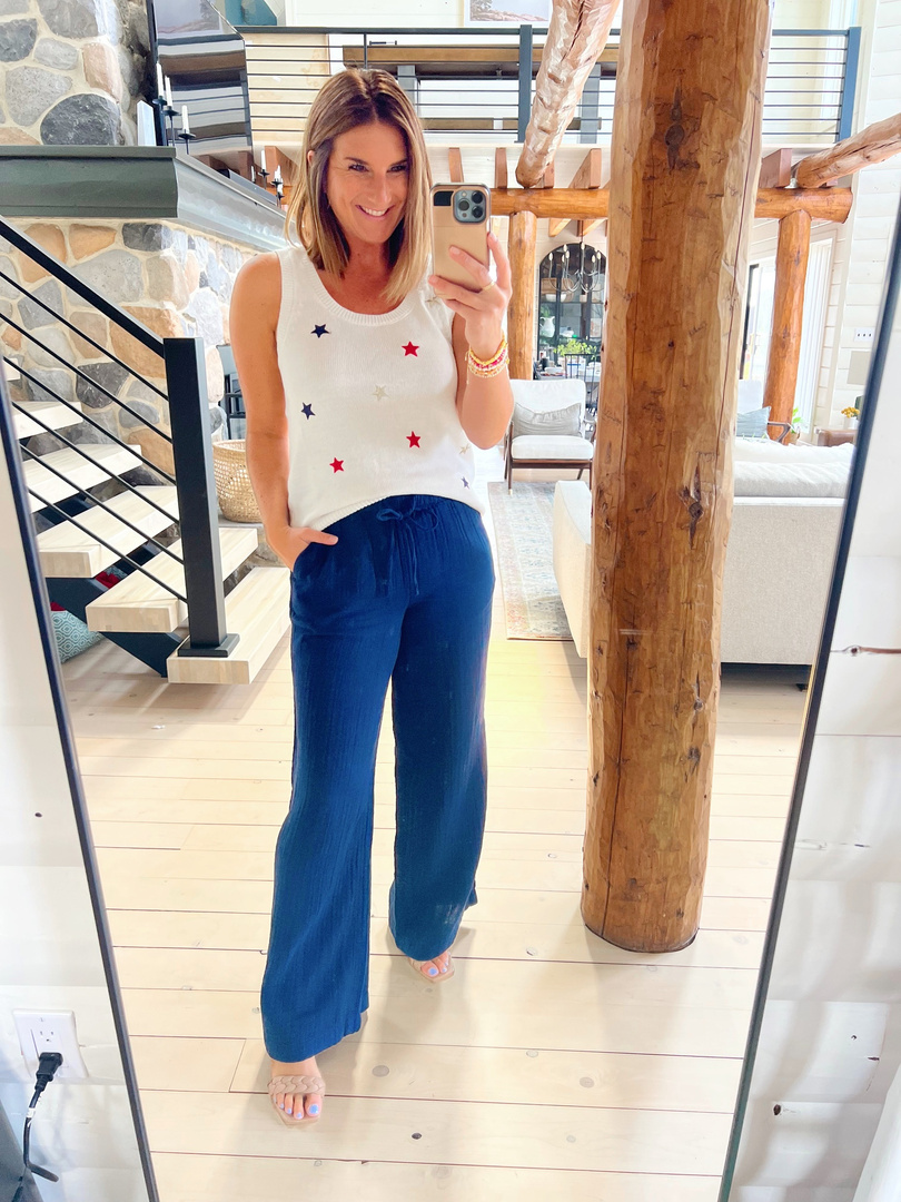 Fashion Look Featuring LOFT Tops and LOFT Wide-Leg Trousers by Livinginyellow - ShopStyle