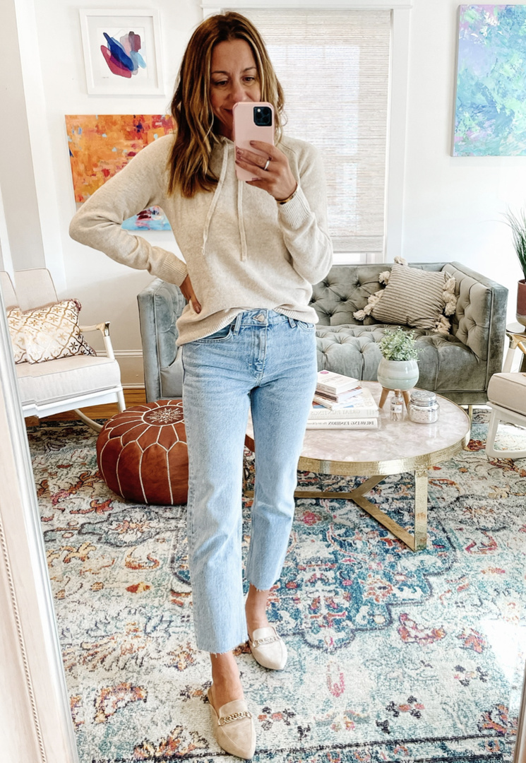 Fashion Look Featuring Amazon Essentials Sweaters and Topshop Cropped ...