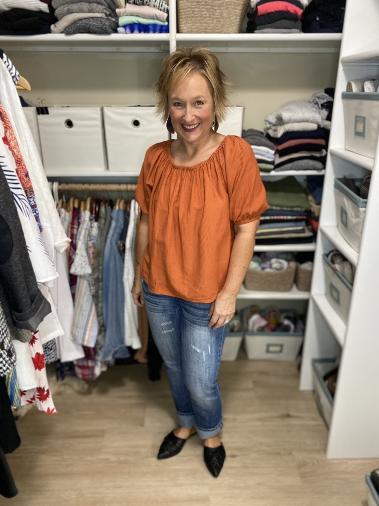 Fashion Look Featuring Ann Taylor Tops and Time and Tru Mules & Clogs ...