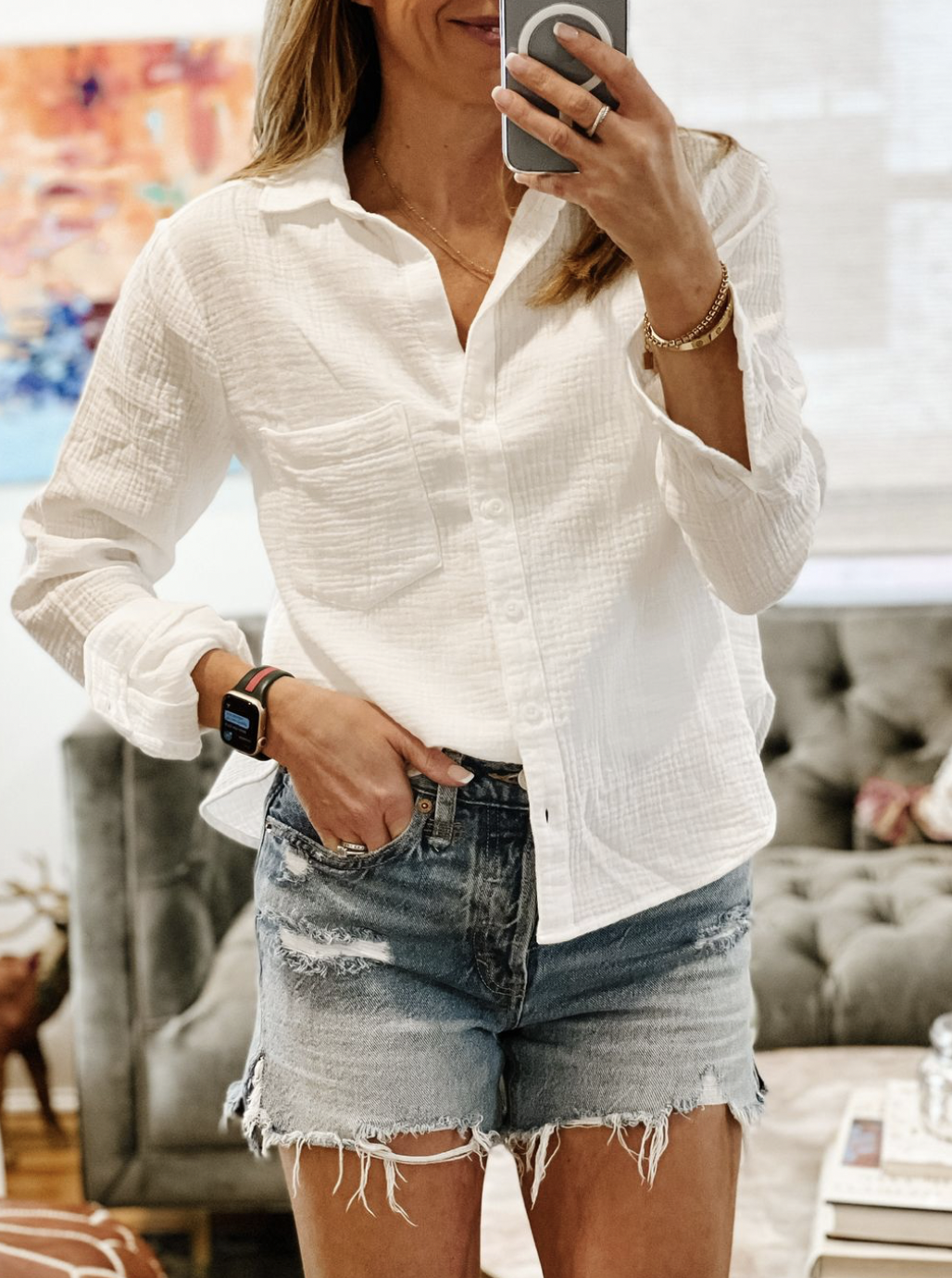 Fashion Look Featuring J.Crew Factory Tops and Free People Shorts by ...