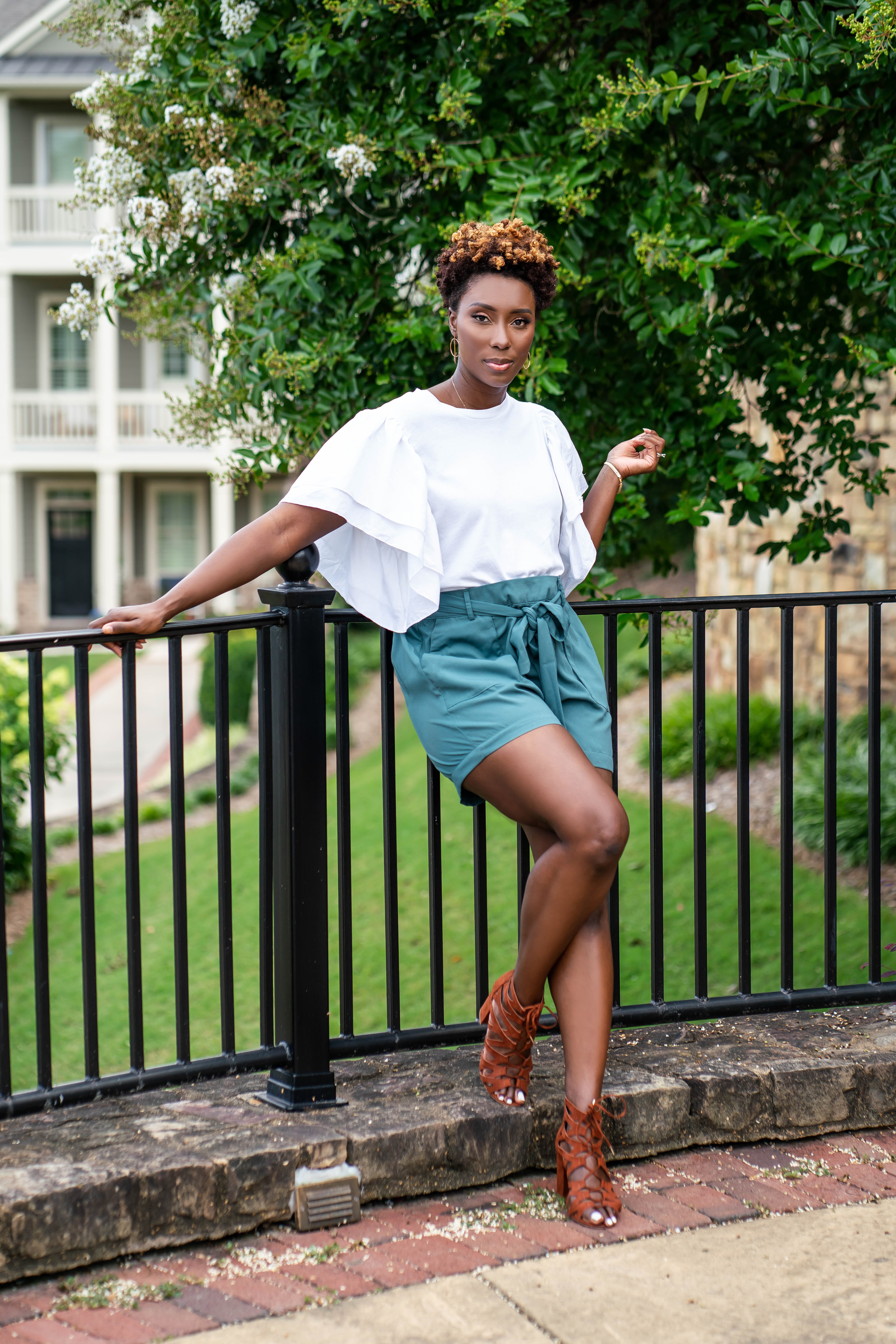 Fashion Look Featuring A New Day Shorts and Chico's Long Sleeve Tops by ...