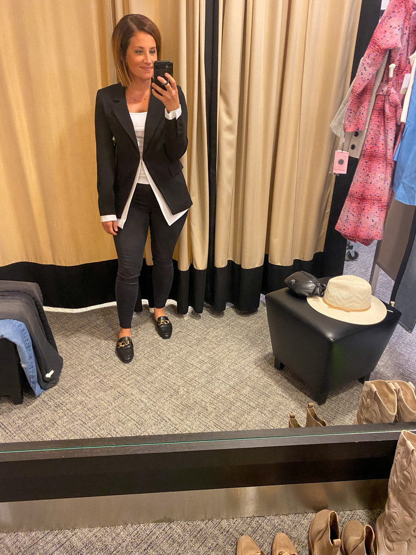 Fashion Look Featuring Halogen Blazers and KUT from the Kloth Skinny ...