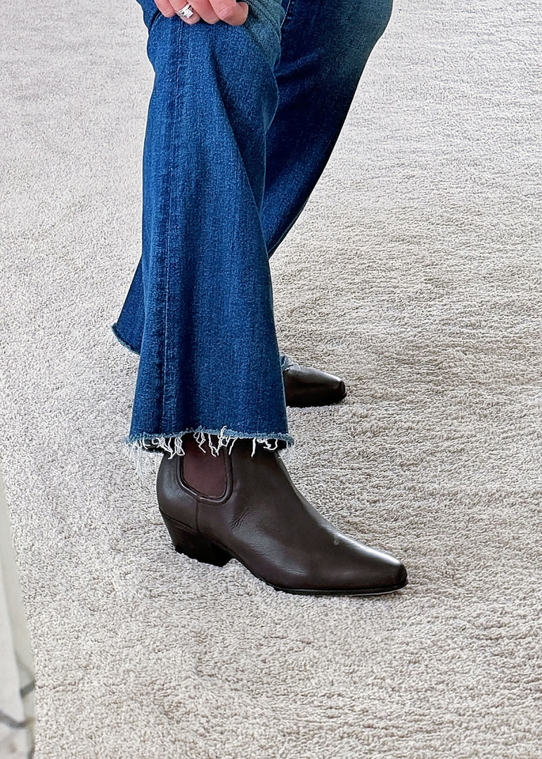 Fashion Look Featuring Veronica Beard Chelsea Boots by Jo-Lynne - ShopStyle