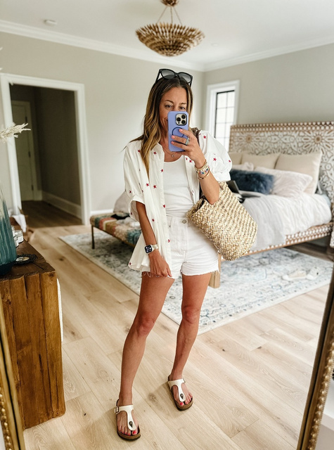 Fashion Look Featuring Sub Urban Riot T-shirts and Marc Fisher Sandals by themotherchic - ShopStyle