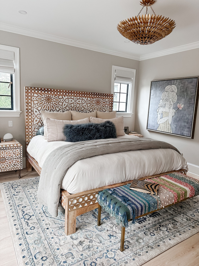 Fashion Look Featuring Anthropologie Beds Headboards and Anthropologie Area Rugs by themotherchic ShopStyle