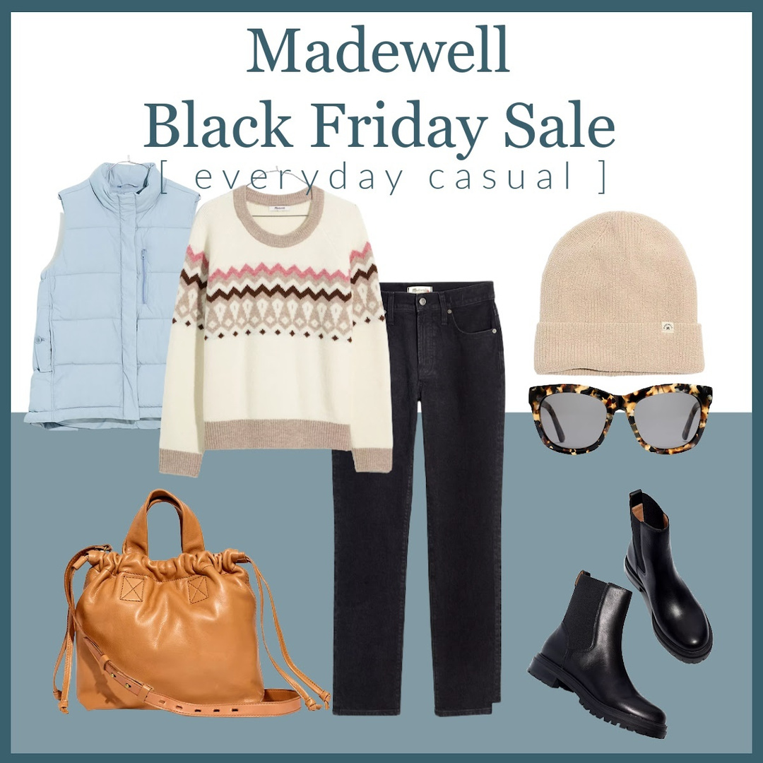 Fashion Look Featuring Madewell Crewneck Sweaters and Madewell Down ...