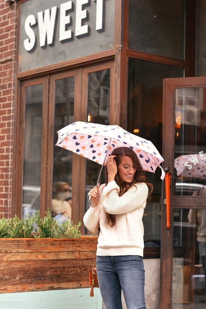 Fashion Look Featuring Stella McCartney Sweaters and Hunter Umbrellas ...