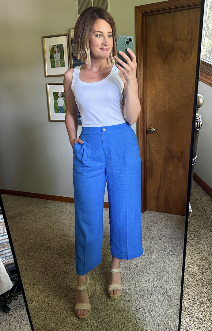 Fashion Look Featuring J.Crew Factory Tops and J.Crew Factory Cropped ...