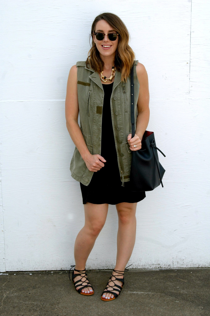 Fashion Look Featuring Club Monaco Vests and Mansur Gavriel Shoulder ...