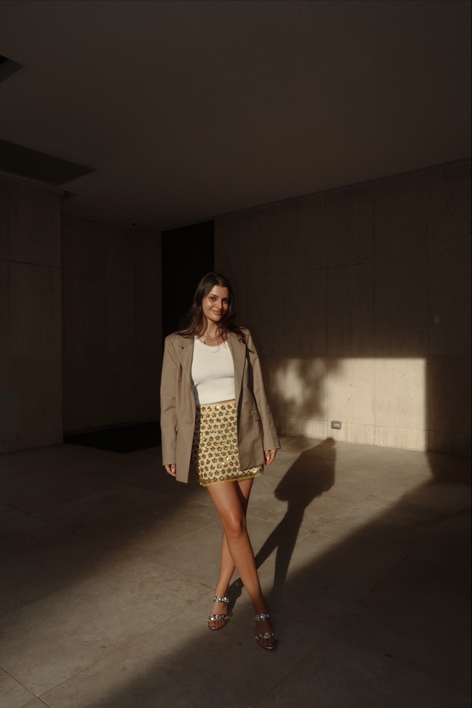 Fashion Look Featuring J.Crew Mini Skirts and J.Crew Sandals by ...