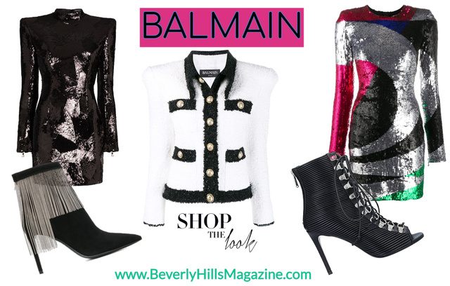 Fashion Look Featuring Rick Owens Long Sleeve Tops and Balmain Cropped ...