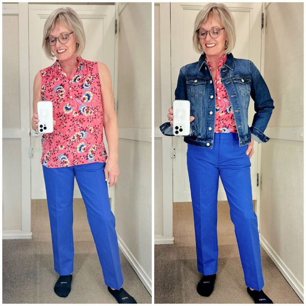 Fashion Look Featuring LOFT Denim Jackets and LOFT Tops by ...