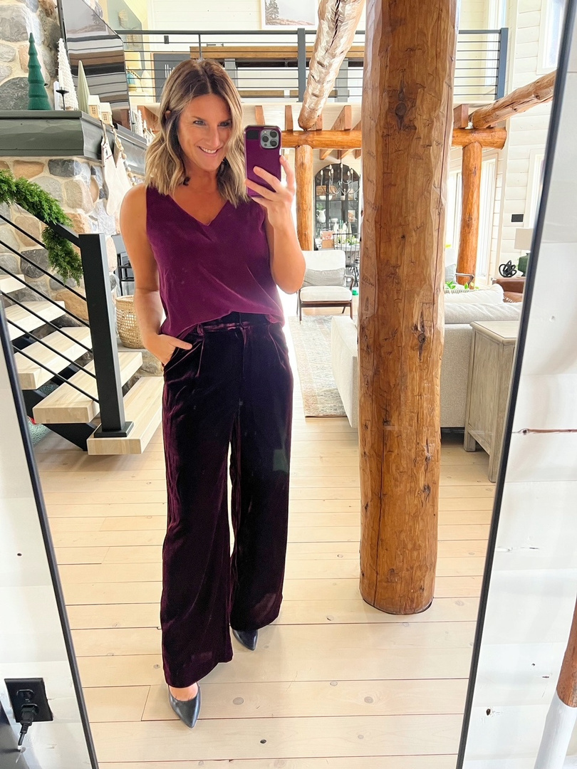 Fashion Look Featuring LOFT Sleeveless Tops and LOFT Wide-Leg Pants by Livinginyellow - ShopStyle