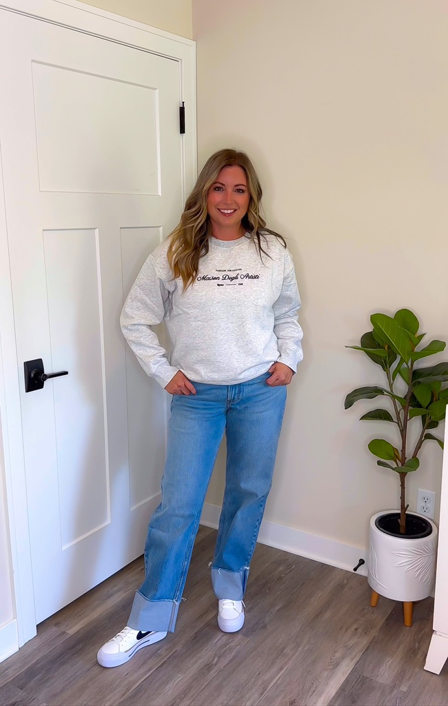 Fashion Look Featuring Abercrombie & Fitch Jeans and H&M Sweatshirts ...