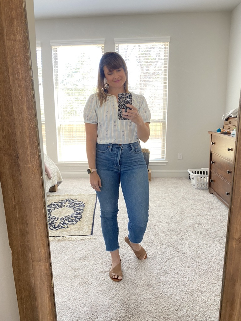 Fashion Look Featuring LOFT Tops and Madewell Jeans by DaisyFayeD - ShopStyle