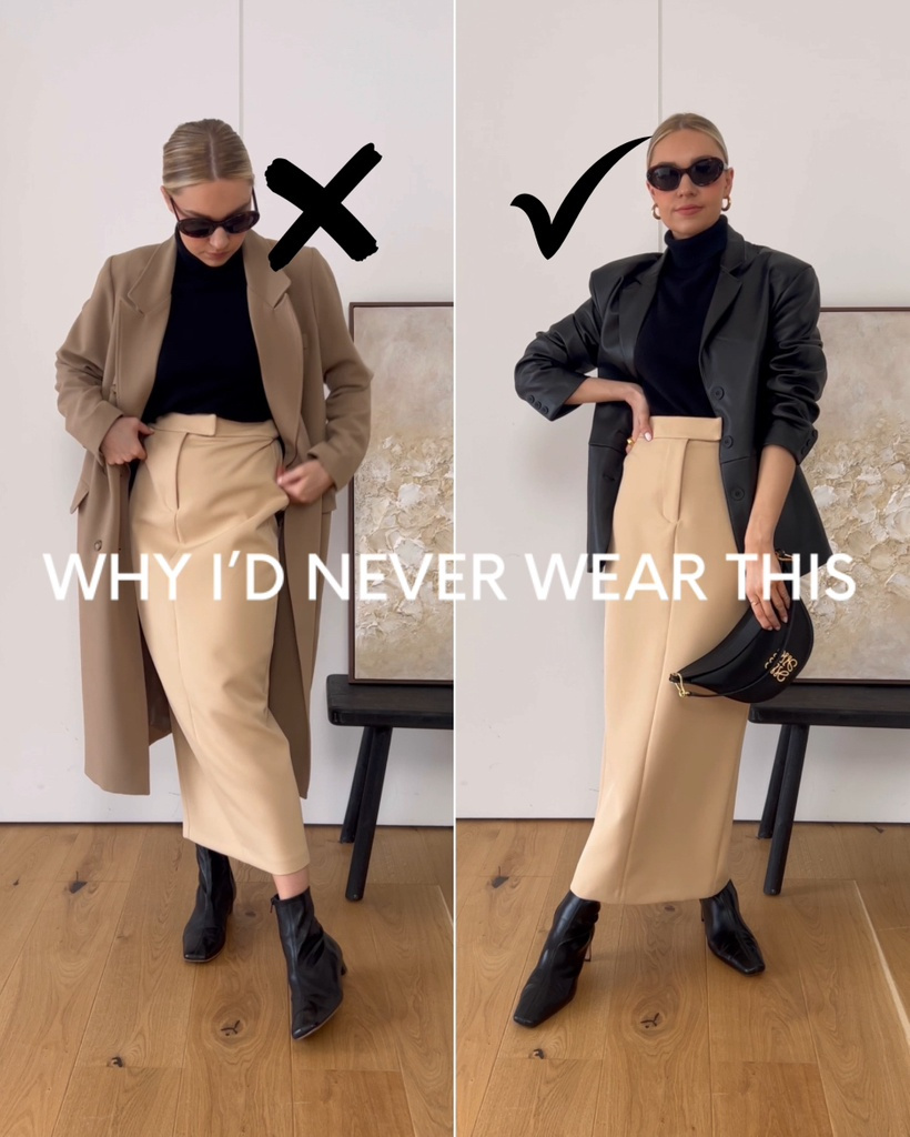 Fashion Look Featuring River Island Long Skirts and Arket Crewneck & Swoop Neck Knitwear by ...